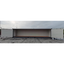 40' Single Trip (New), High Cube with Open Side Doors, Dark Gray in ...